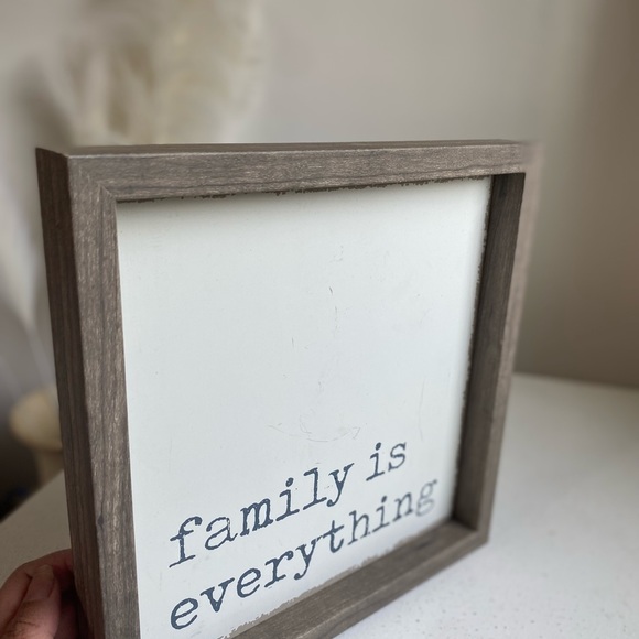 Accents | Family Is Everything 9x9 Wooden Picture Frame Pictures | Poshmark